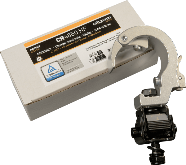 Algam lighting FLEXIBLE CLAMP - Ø 48-50MM - MAX 100KG - ALU Gerband