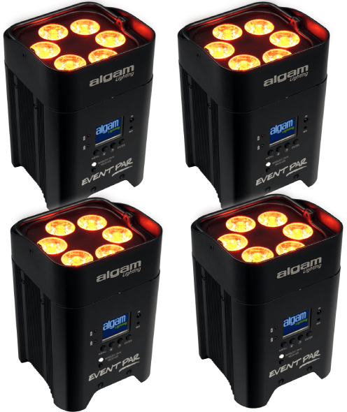 Algam lighting 4 x Event Par Pack eclairage