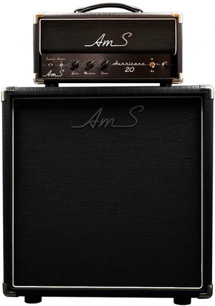 Ams amplifiers Hurricane 20 Head + 1x12 Mini Cab V30-OB - Black ...