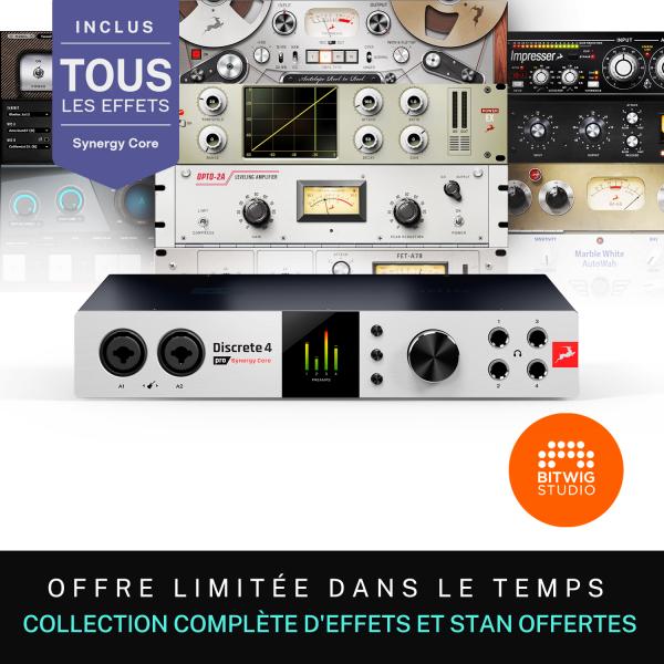 Thunderbolt audio-interface Antelope audio Discrete 4 Pro Synergy Core