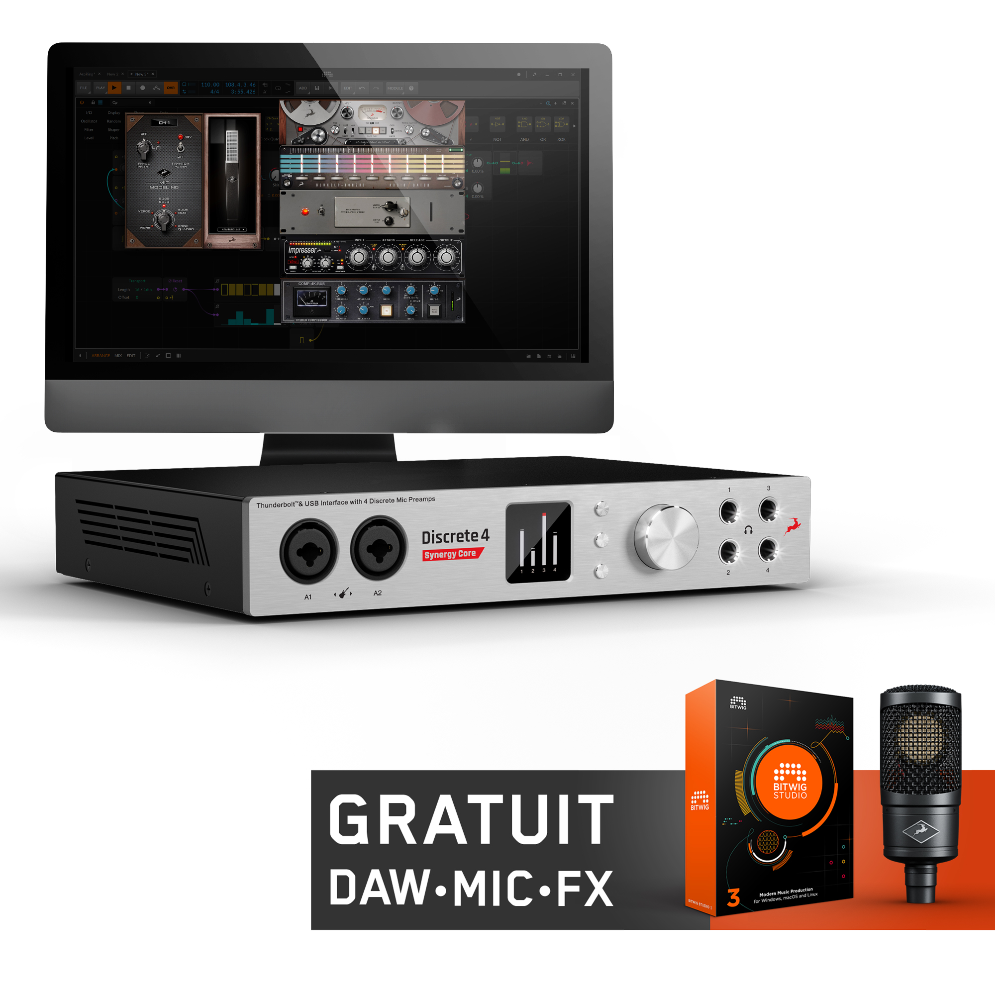 Carte son thunderbolt Antelope audio Discrete 4 Synergy Core