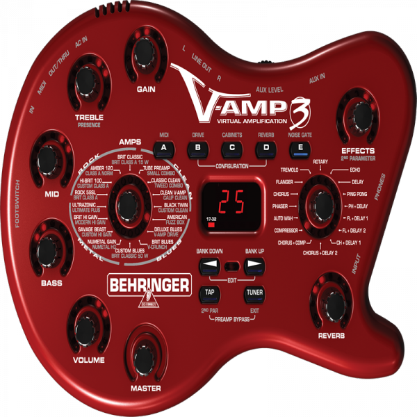Multi effet guitare élec. en pédalier Behringer V - AMP 3