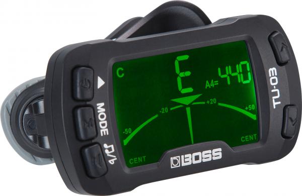 Boss TU-03 Clip-On Tuner & Metronome Accordeur