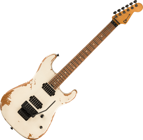 Charvel San Dimas Pro-Mod Relic - weathered white Elektrische gitaar in ...