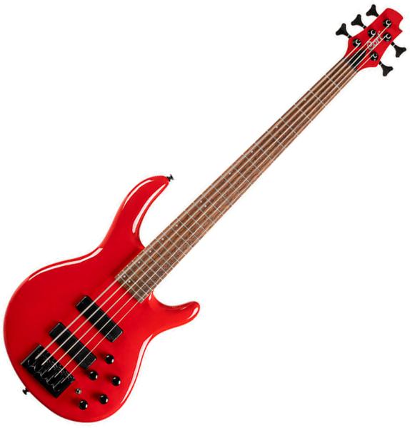 Cort Artisan C5 Deluxe - candy red Solid body elektrische bas