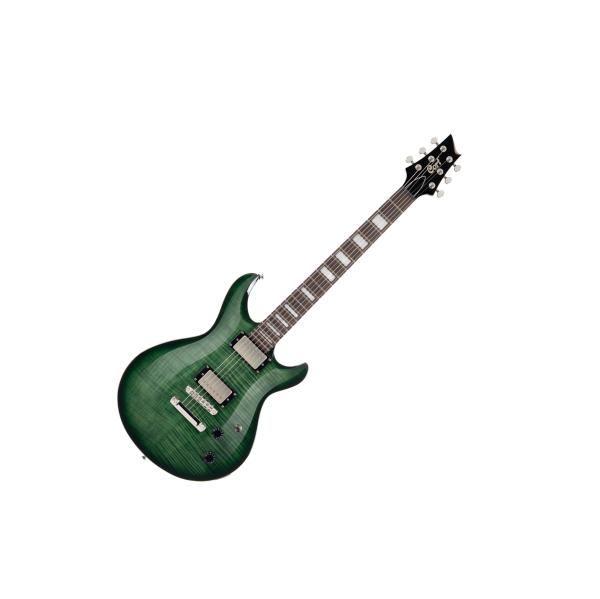 Cort M600 - trans green burst Double cut electric guitar