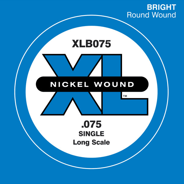 D addario Long Scale 075 Nickel String By Unit Electric Bass Strings d-addario-long-scale-075-nickel-string-by-unit-electric-bass-strings