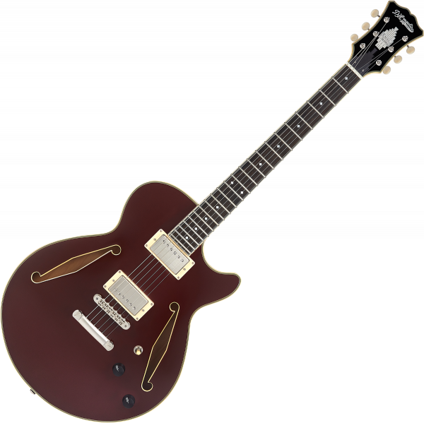 D'angelico Excel SS Tour - solid wine Semi-hollow electric guitar