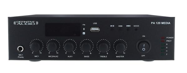 Definitive audio PA 120 MEDIA Multiple channels power amplifier