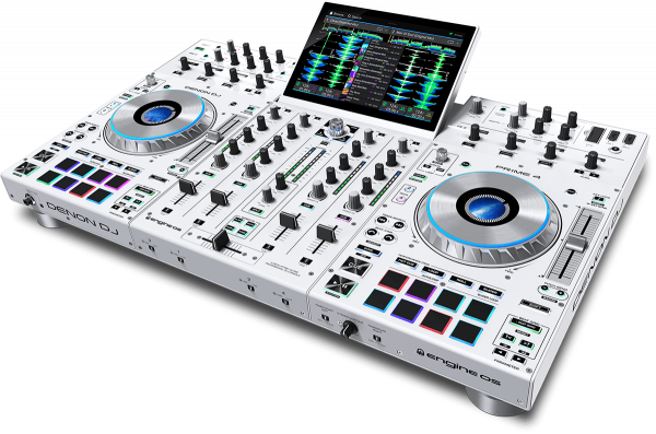 Prime 4 White Standalone dj controller Denon dj