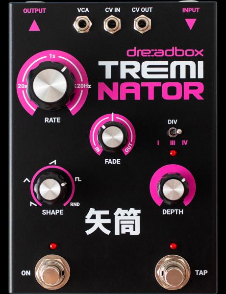 Dreadbox TREMINATOR TREMOLO Modulation, chorus, flanger, phaser & tremolo effect pedal