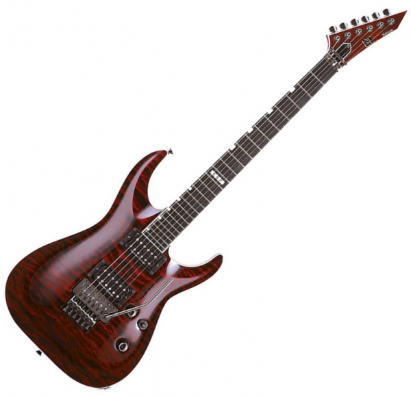 Esp E-II Horizon FR - see thru black cherry Str shape electric guitar