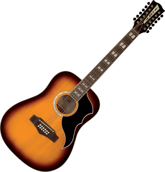 Eko Ranger VR XII - honey burst Guitare folk