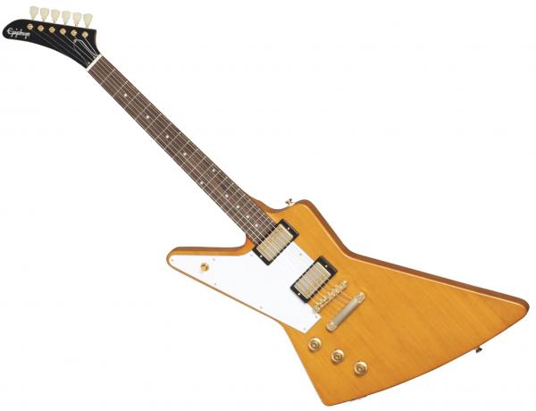 Epiphone Original 1958 Explorer Korina White Pickguard LH - aged ...