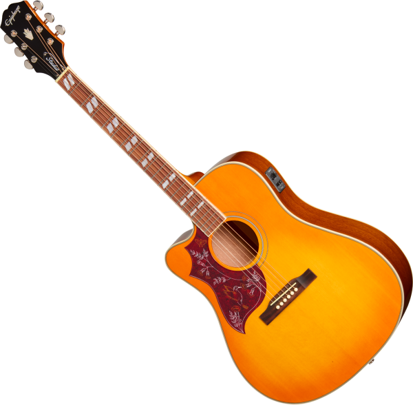Epiphone IBG Hummingbird Studio EC LH - heritage cherry sunburst Folk ...