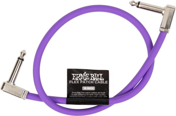 Ernie ball Câble de patch Flex 45cm - Violet Patch