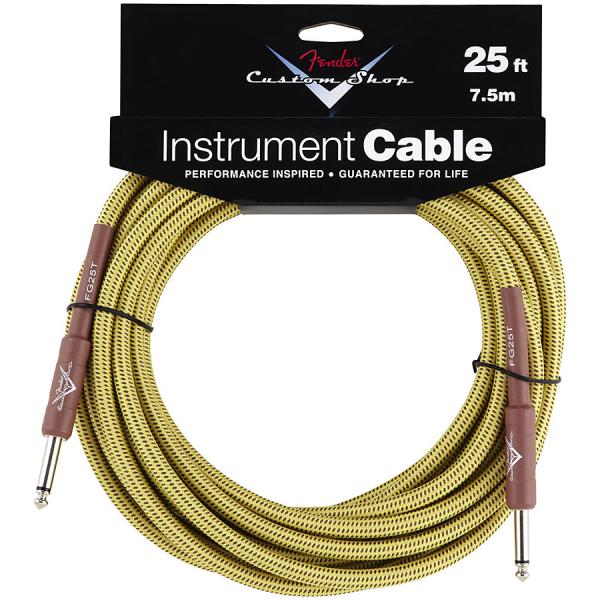 Fender Custom Shop Instrument Cable Tweed - 7.5m Câble
