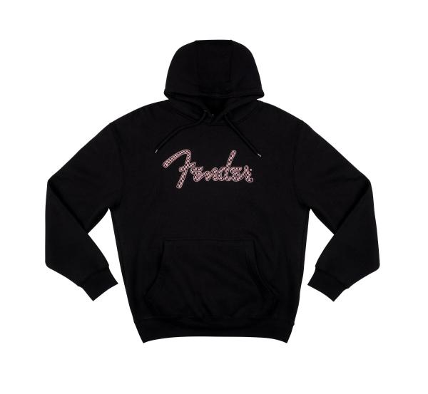 Fender Spaghetti Logo Wavy Checker Hoodie, Pink Checker - XXL T-shirt
