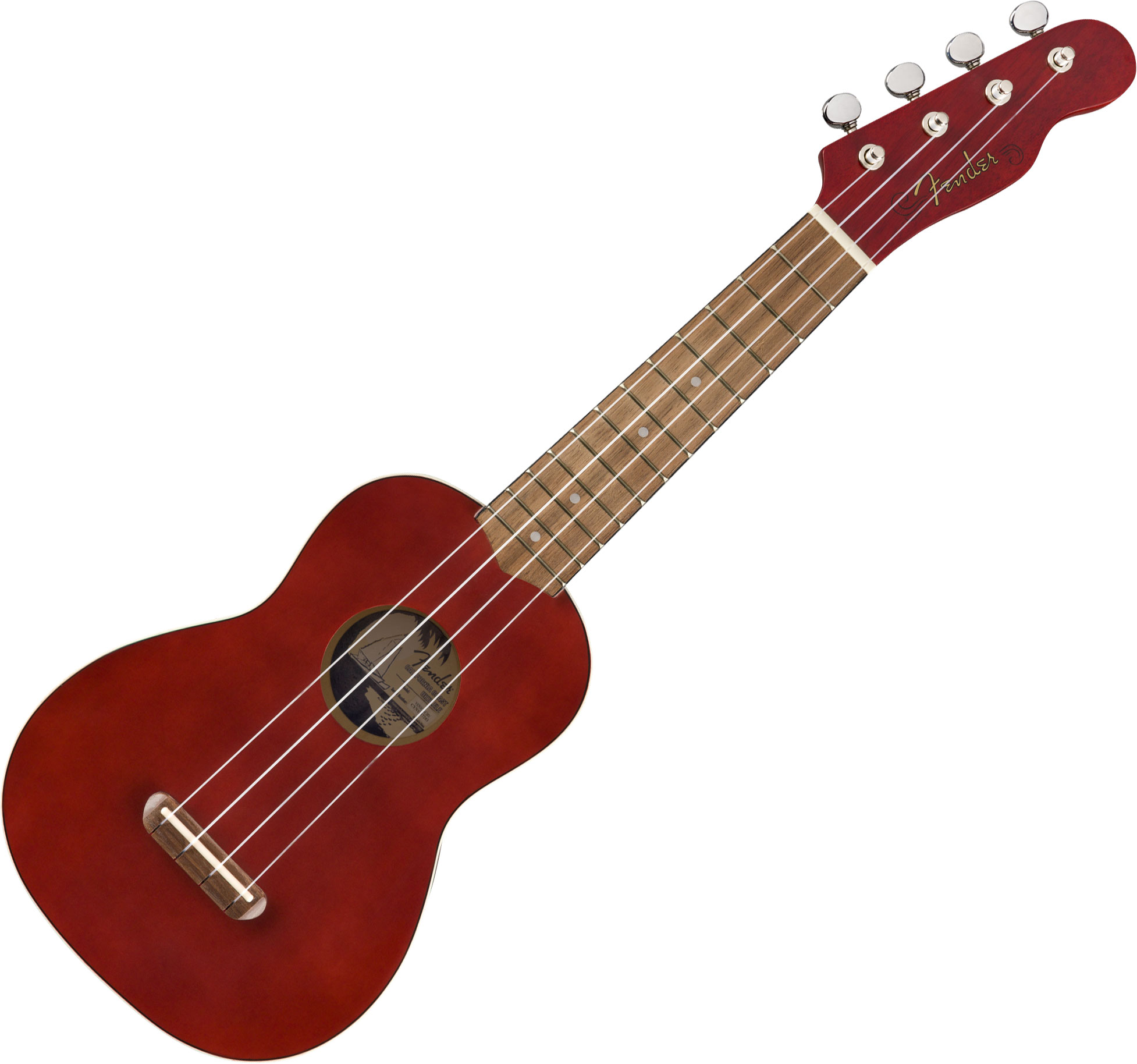 Ukulélé Fender Venice Soprano Uke 2019 - cherry rouge