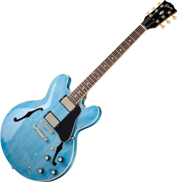 Gibson ES-335 Custom Color - ocean blue Semi-hollow electric guitar