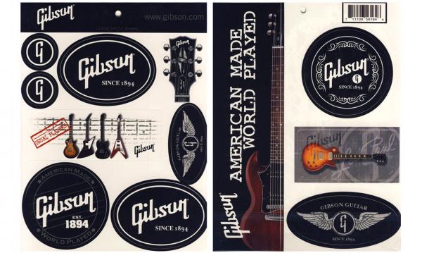 Gibson G-STICKER1 Autocollants Pré-découpés (par 12) Plakkers