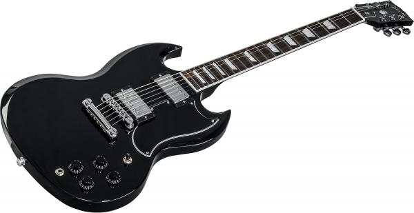 Guitare électrique solid body Gibson SG Standard 2018 - ebony noir Guitare électrique solid body Gibson SG Standard 2018 - ebony noir