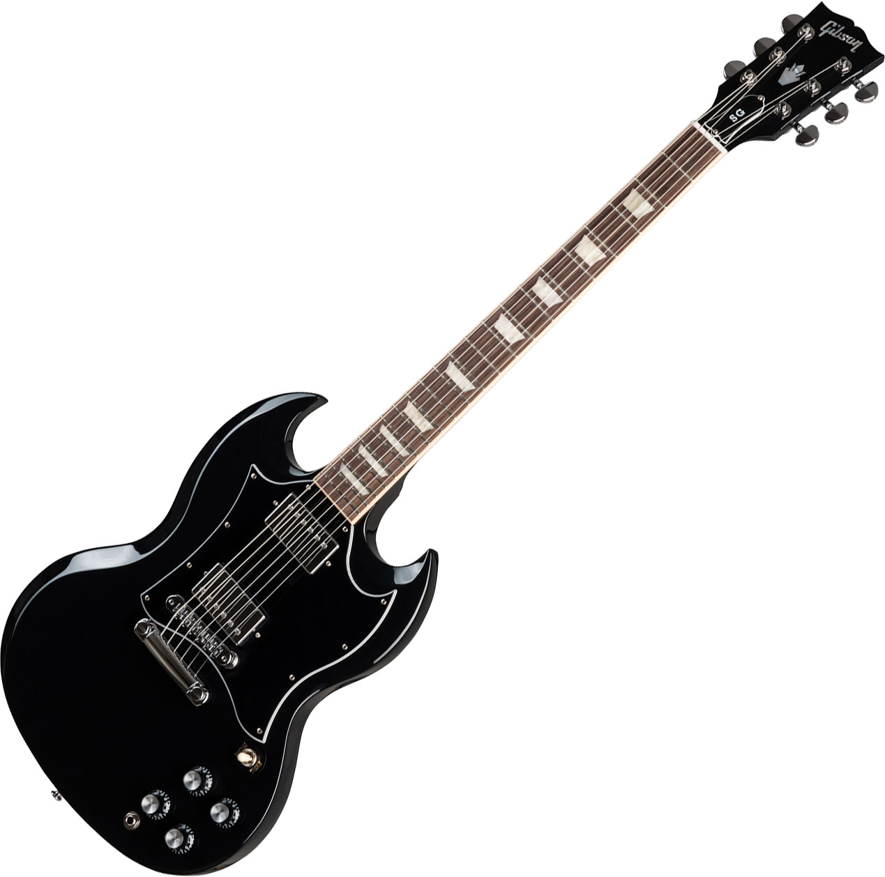 Guitare électrique solid body Gibson SG Standard - ebony noir Guitare électrique solid body Gibson SG Standard - ebony noir