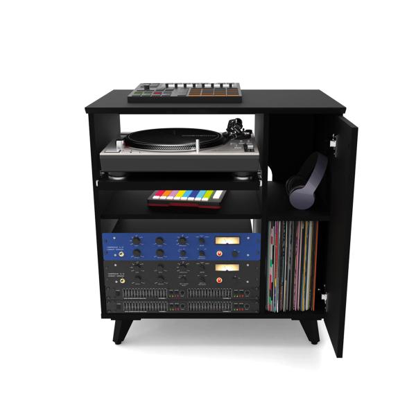 Glorious Modular Side Rack Finition Noire Furniture for studio