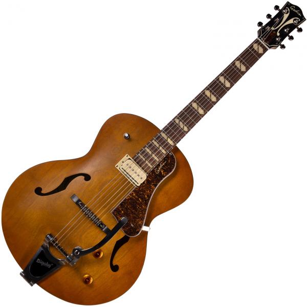 Godin 5th Avenue Jumbo P-Rail - harvest gold semi-gloss Hollow-body ...