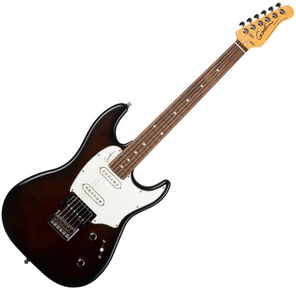 Godin Session HT - bourbon burst Str shape electric guitar