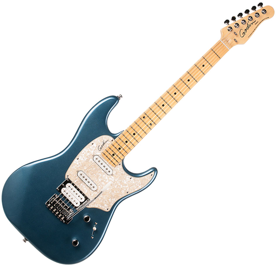 Guitare électrique solid body Godin Session Ltd (MN) - desert blue hg bleu