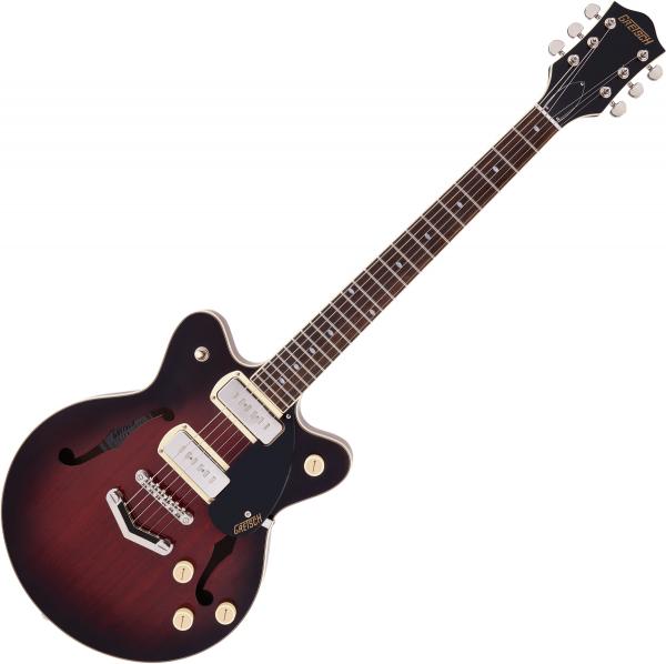 Gretsch G2655-P90 Streamliner Center Block Jr. DC V-Stoptail - claret ...