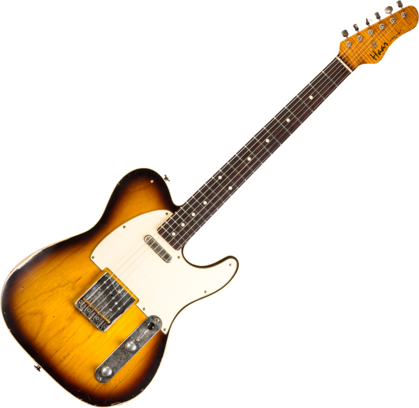 Haar guitars Trad T Custom #42267 - aged 2-tone tobacco Tel shape ...