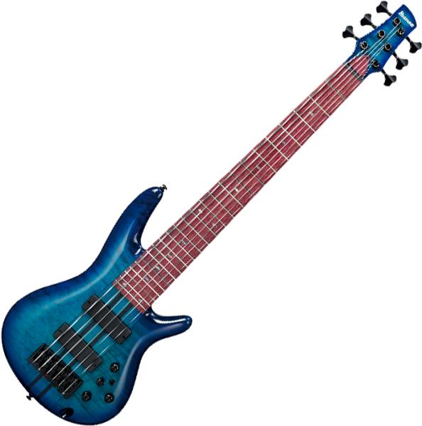 Ibanez Adam Nitti ANB306 6-String - transparent blue Solid body ...