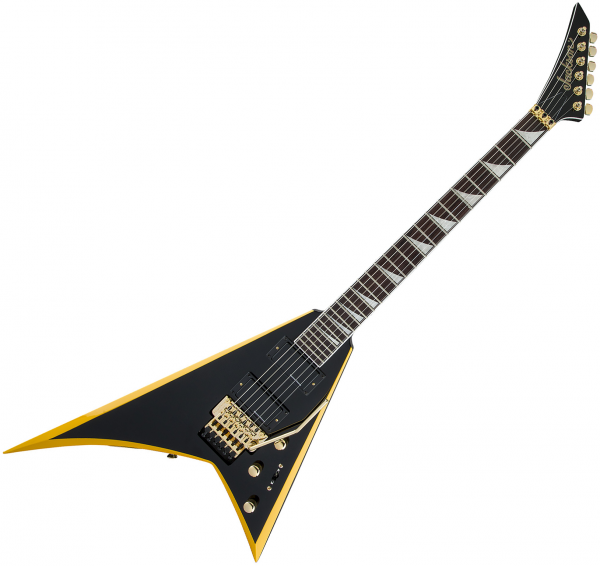 Jackson Rhoads RRX24 - black with yellow bevels Guitare électrique métal