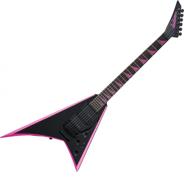 Jackson Rhoads RRX24 - black with pink bevels Metal electric guitar