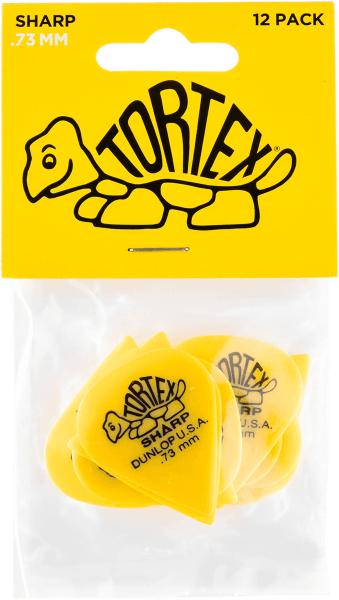 Jim dunlop 412P73 Tortex Sharp Pack de 12 - 0,73mm Guitar pick