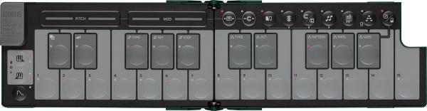 Korg NanoKey Fold foldable master keyboard - Alpine Green Midi controller