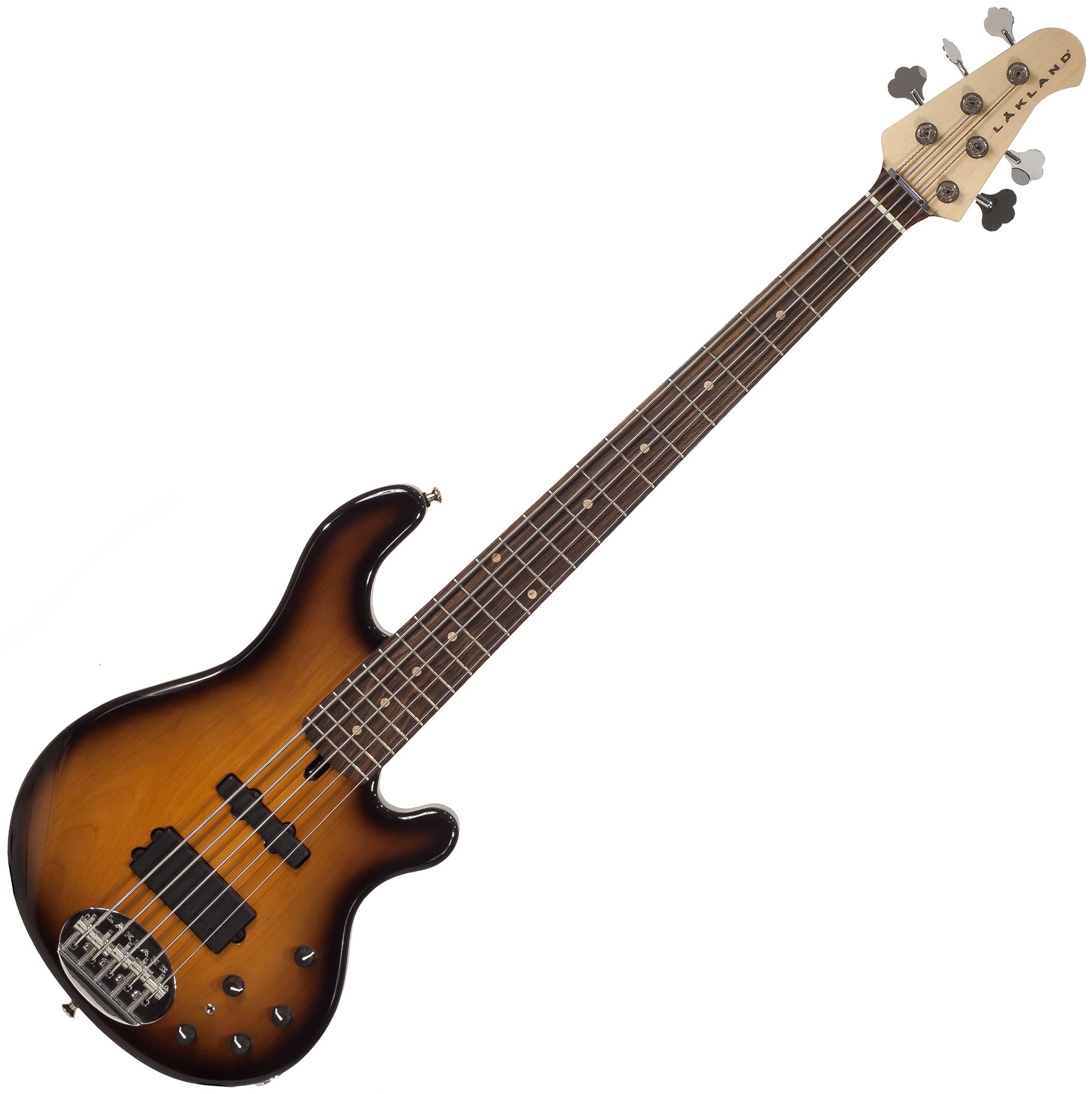 Basse électrique solid body Lakland 55-14 USA Classic (RW) - tobacco ...