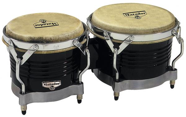Latin percussion Bongos Matador M201BKWC - Noir Chromé Bongo