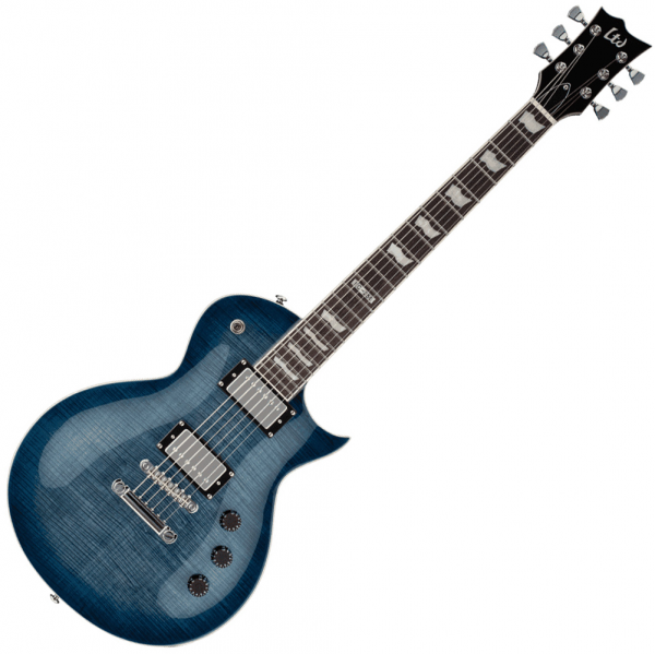 Ltd EC-256FM - cobalt blue Single cut electric guitar