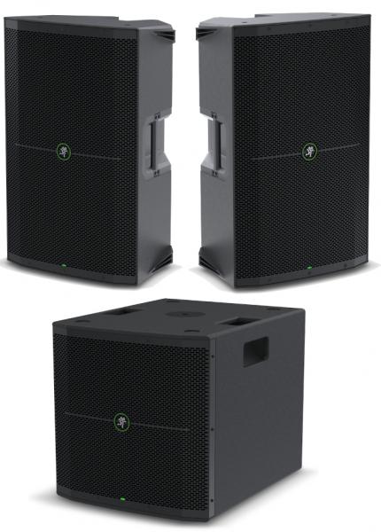Mackie 2 x Thump 215 + Thump 115S Complete pa system Mackie 2 x Thump 215 + Thump 115S Complete pa system