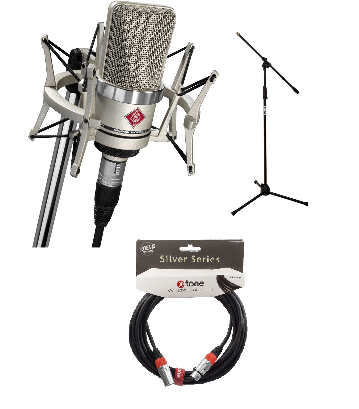 Pack micro avec pied Neumann TLM 102 Studio Set + xh 6000 Pied Micro ...