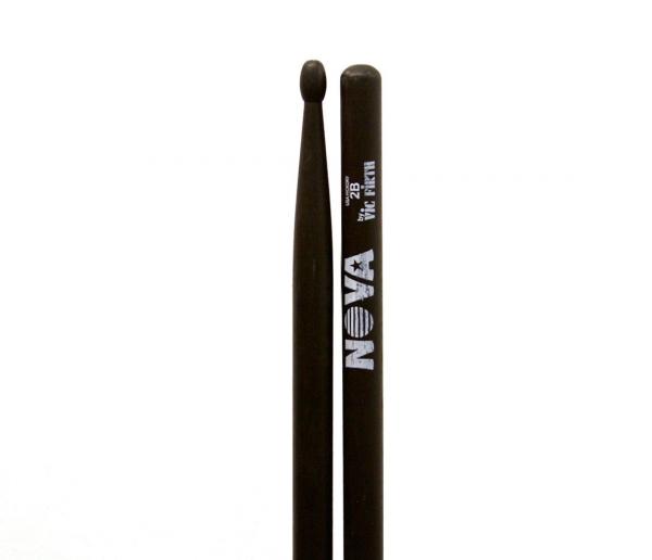 Nova 2B Black - Wood tip Drum stick