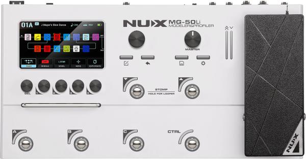 Nux MG50 LI White Multieffect for electric guitar