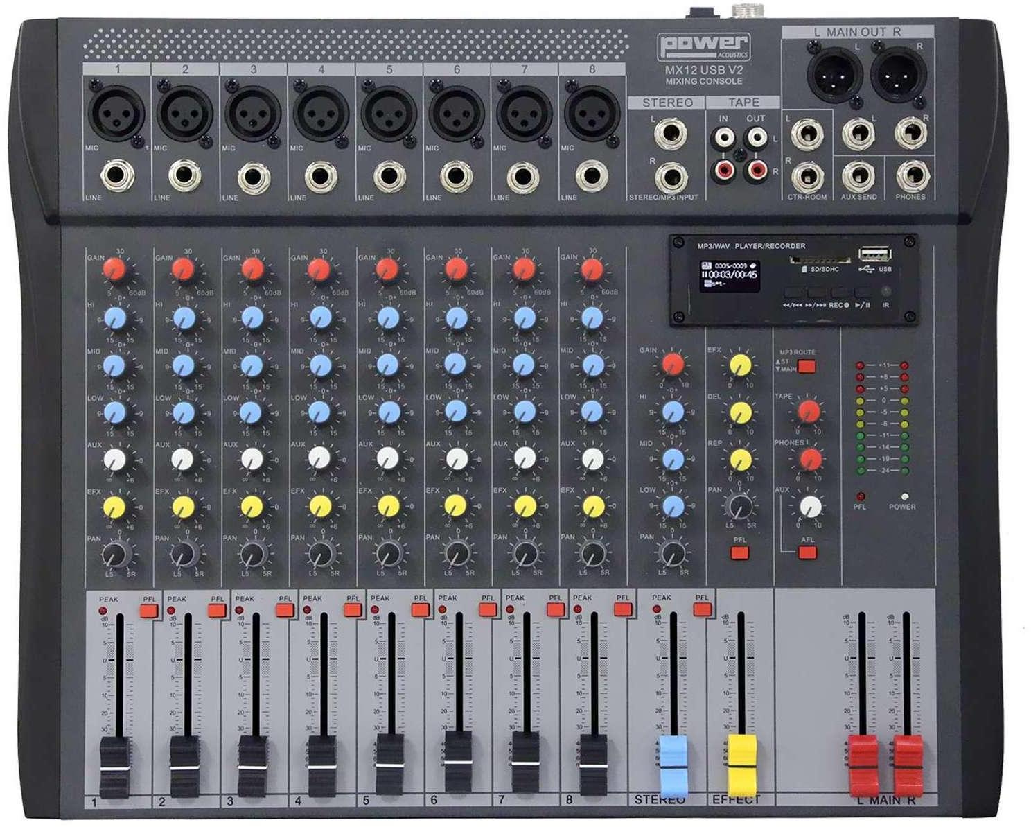 Consoles de mixage Power acoustics - Achat pas cher ! - Star's Music