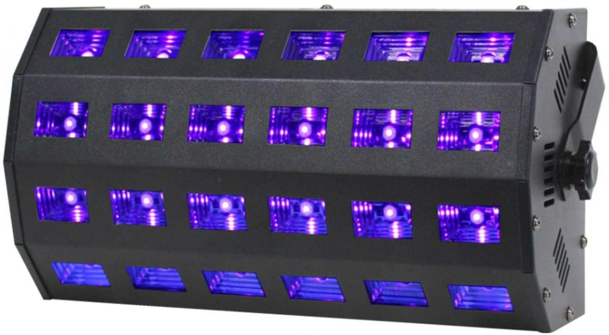 Multi-faisceaux & effet Power lighting UV PANEL 24X3W CURV
