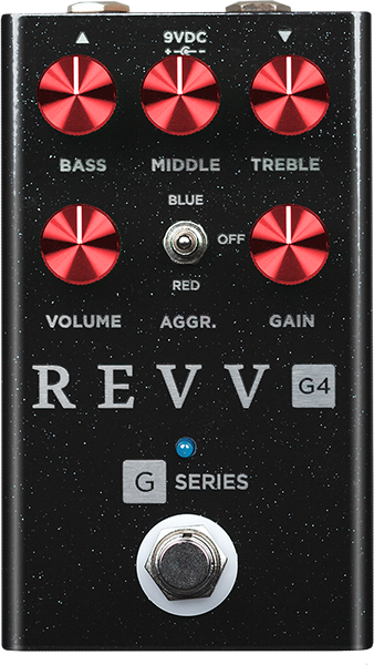 Revv G4 Black Sparkle Pédale overdrive / distortion / fuzz