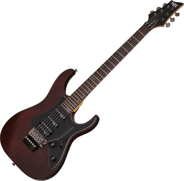 Schecter Banshee-6 FR SGR - walnut satin Str shape electric guitar