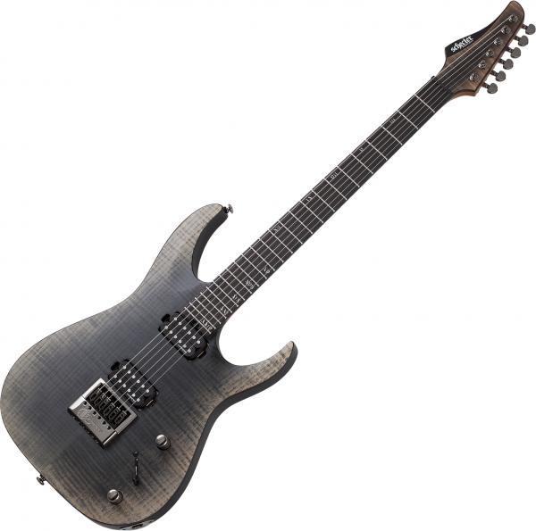 Schecter Banshee Mach-6 Evertune - fallout burst Str shape electric guitar